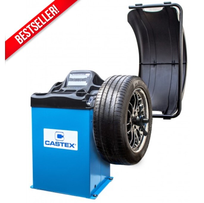 automatic tire balancing machine castex casb96an, two measurements, lcd ...