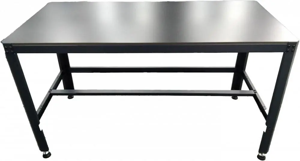 work table 2mm terasraam/1000kg "black edition". 12mm hd-vineerplaat ...