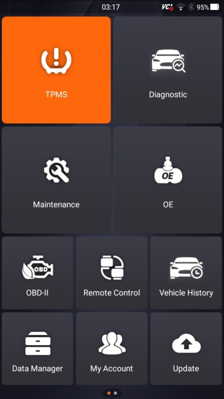 TPMS diagnostic tool Bosch Tire Pressure Analyzer 400 (TPA400 ...