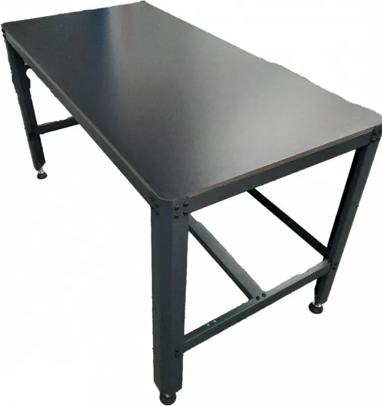 work table 2mm terasraam/1000kg "black edition". 12mm hd-vineerplaat ...