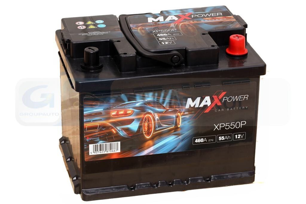 MAXPOWER XP550P / Maxpower 55ah/460a p+ battery - ak24parts.com