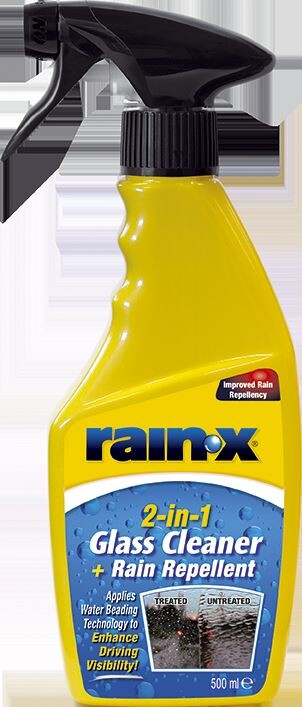 RAIN X 26042 / Rain X-2 in 1 Clean Windows + Wiper 500ml - ak24parts.com