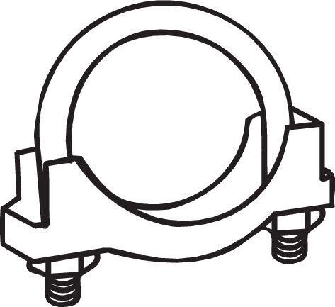 BOSAL Clamping Piece, exhaust system 250-164 - ak24parts.com