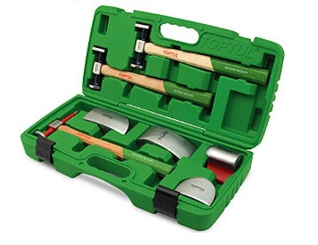 TOPTUL professional car body work tool set 4 hammers and 3 anvils ...