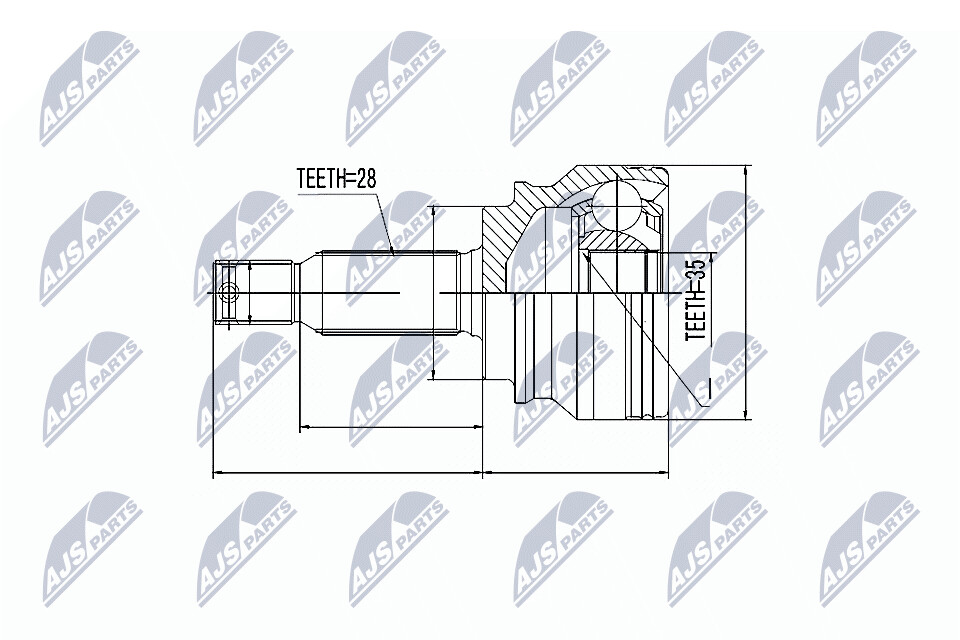 NTY Joint Kit Drive Shaft NPZ MS 036 Ak24parts nty-joint-kit-drive-shaft-npz-ms-036-ak24parts
