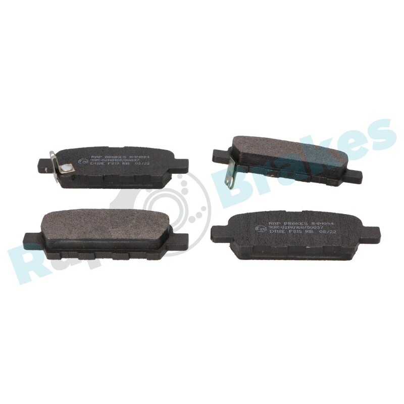 RAP BRAKES Brake Pad Set, disc brake R-P0782 - ak24parts.com