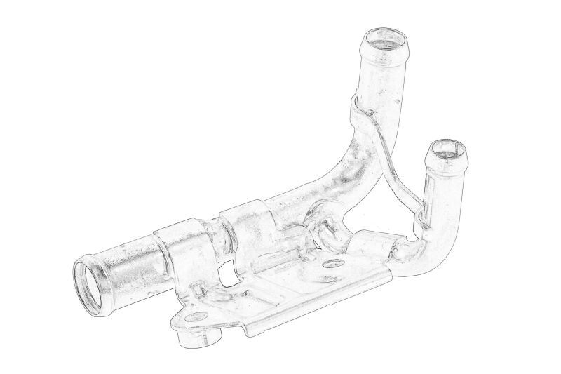 OE MAZDA SH2015290A / cooling system metal pipe fits: mazda 3, 6, 6 ...